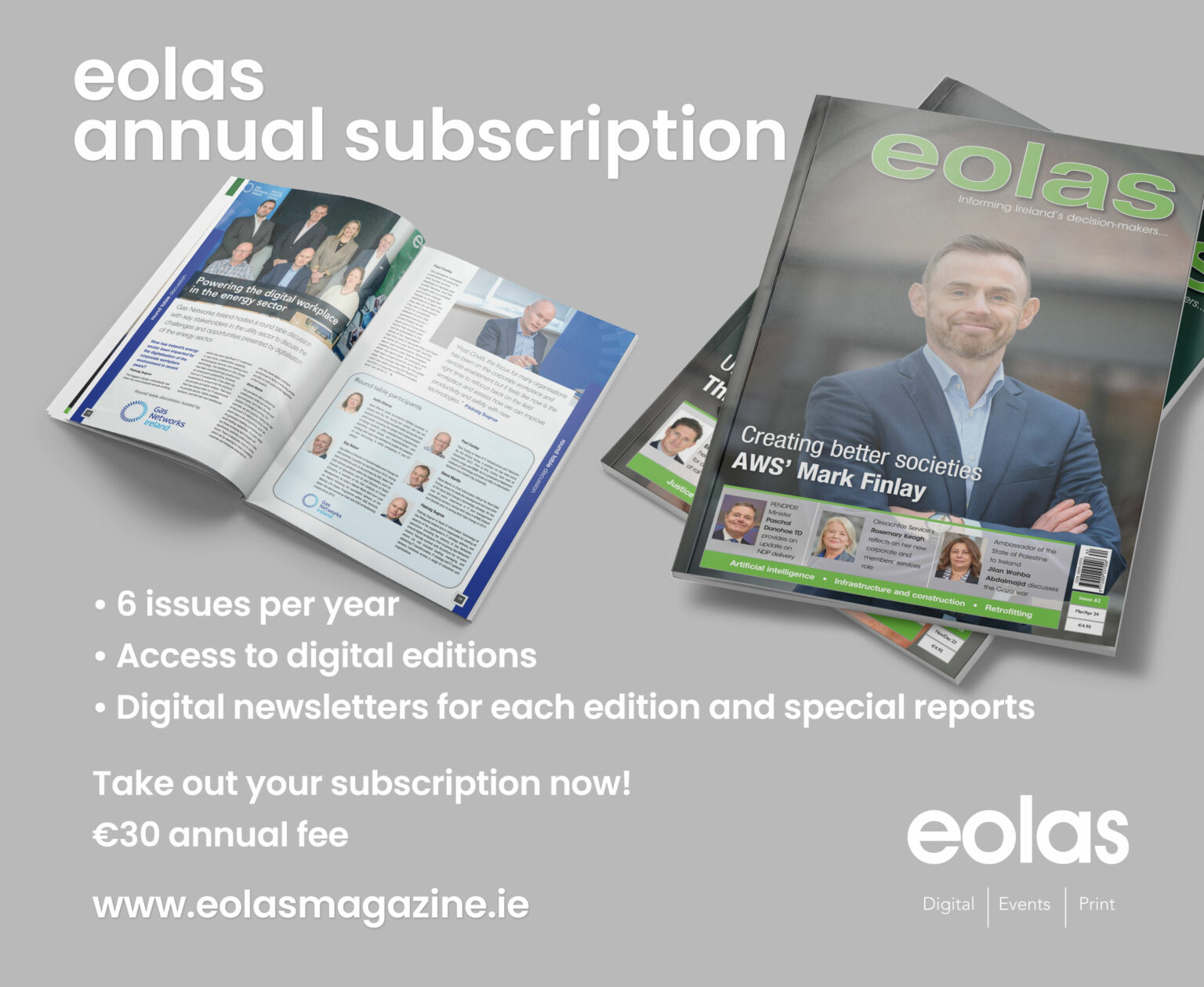 Subscription | Eolas Magazine